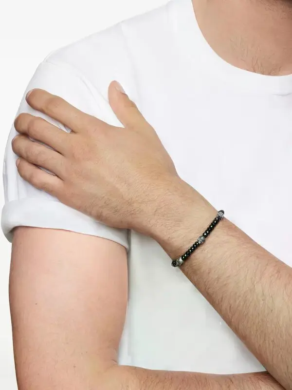 David Yurman Sterling Skull Station Bracelet