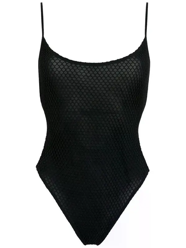 AMIR SLAMA Open Back Swimsuit - Black