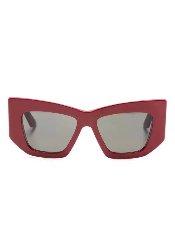 Alexander McQueen Oversized Sunglasses - Red