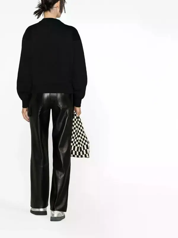 MARANT ETOILE Logo Print Sweatshirt - Black
