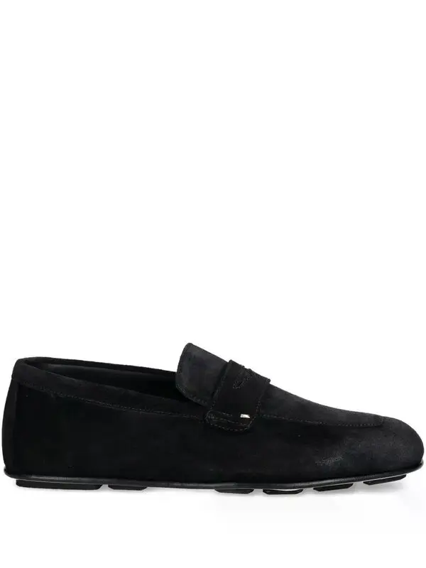 GIUSEPPE ZANOTTI Cristophe Suede Loafers - Black