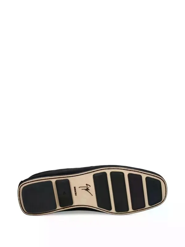 GIUSEPPE ZANOTTI Cristophe Suede Loafers - Black