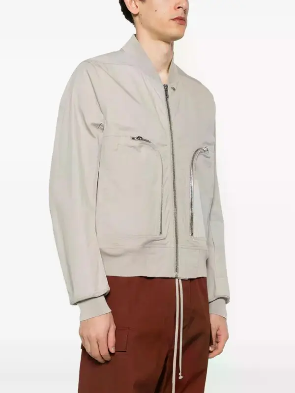 Rick Owens Bauhaus Flight Bomber Jacket - Neutrals