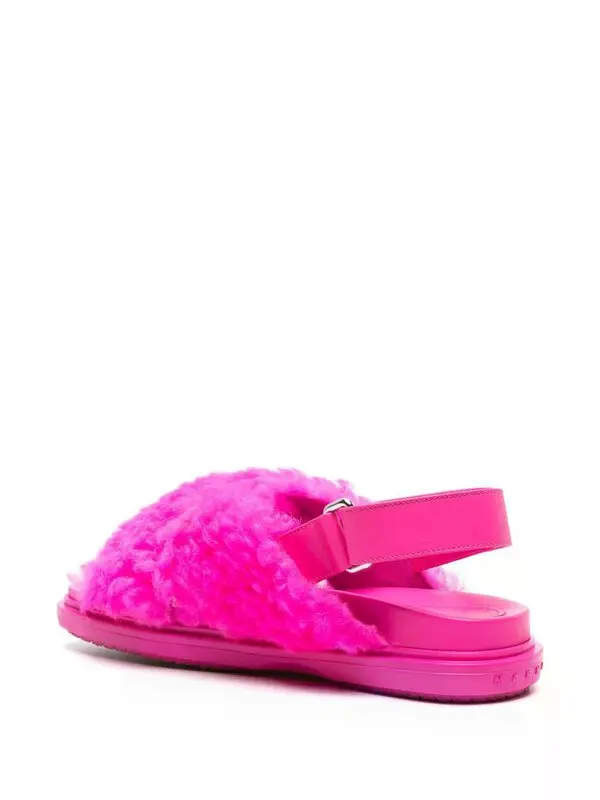 Marni Fussbet Shearling Sandals