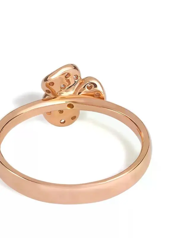 LEO PIZZO 18kt Rose Gold And Diamond Cocktail Ring - Pink
