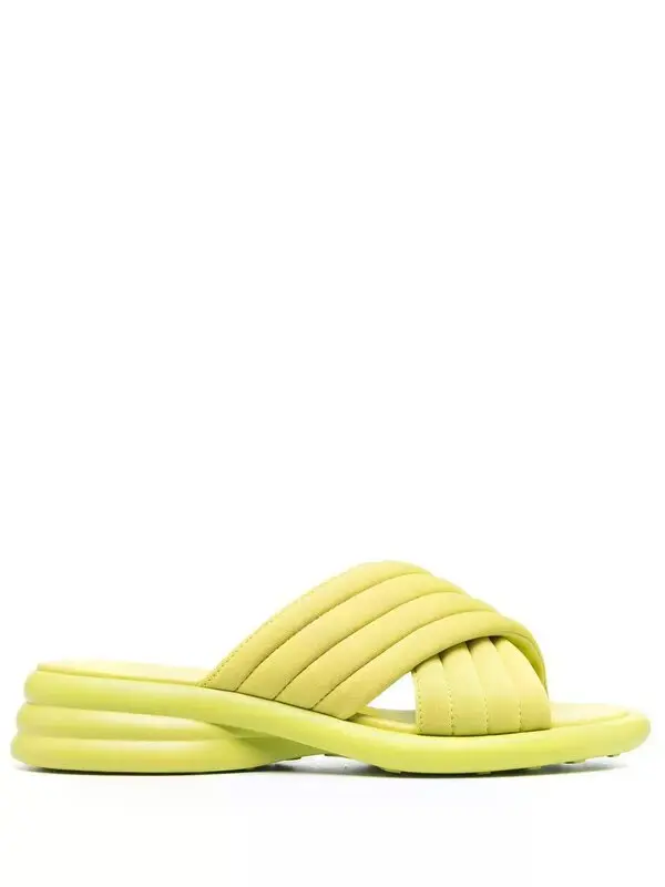 Camper Spiro Crossover-strap Sandals - Green