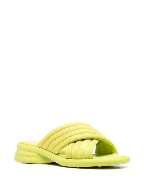 Camper Spiro Crossover-strap Sandals - Green