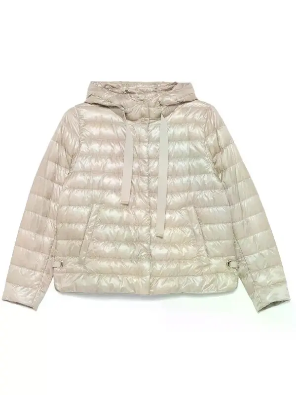 Herno Quilted Hooded Jacket - Neutrals
