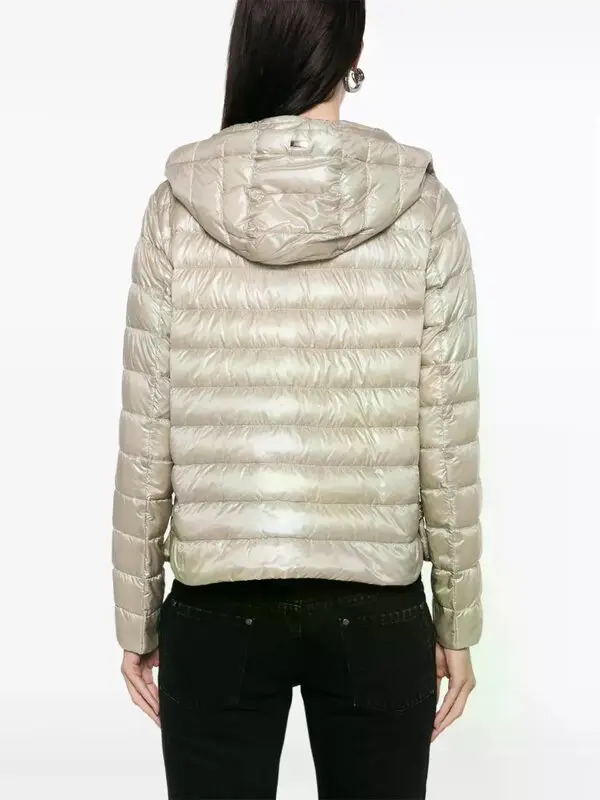 Herno Quilted Hooded Jacket - Neutrals