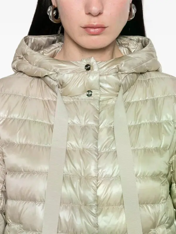 Herno Quilted Hooded Jacket - Neutrals