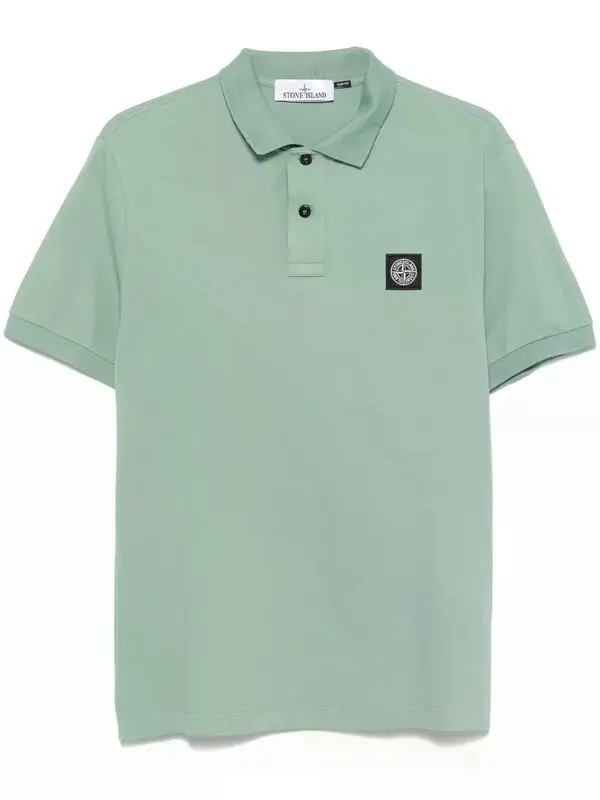 Stone Island Piqué-weave Polo Shirt