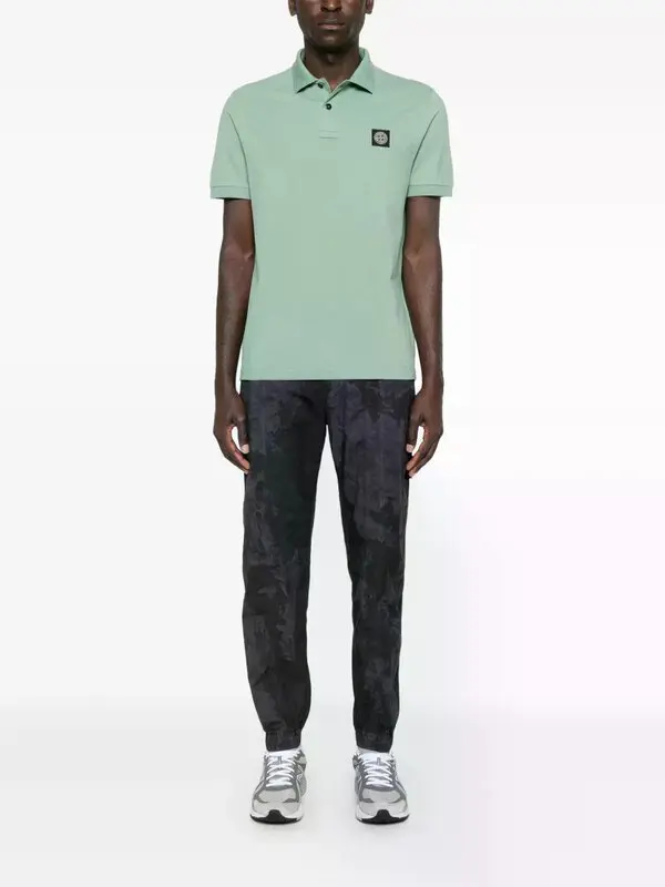 Stone Island Piqué-weave Polo Shirt
