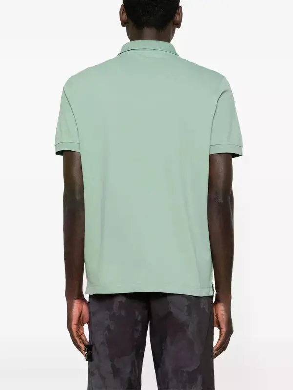 Stone Island Piqué-weave Polo Shirt
