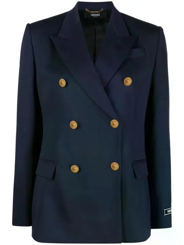 Versace Medusa Head-button Stretch-wool Blazer