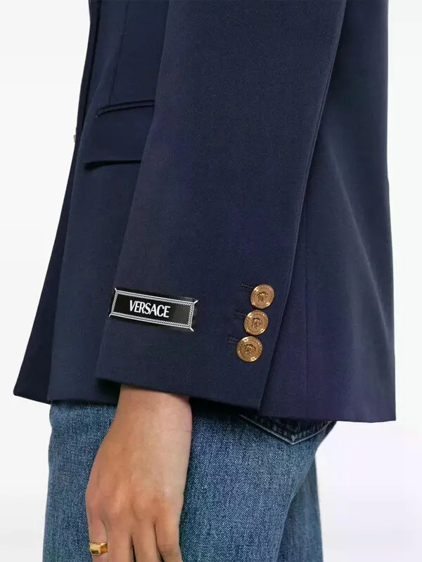 Versace Medusa Head-button Stretch-wool Blazer