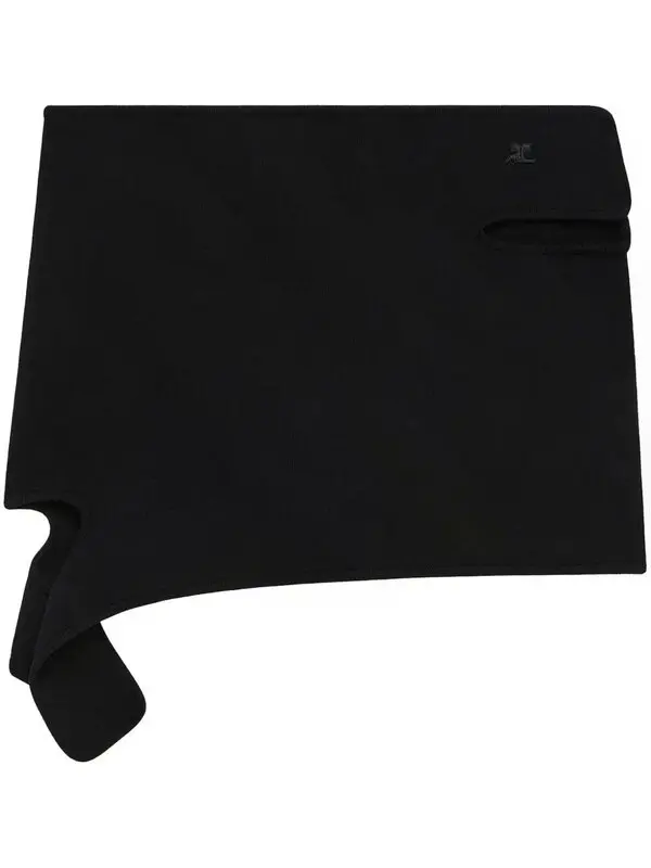 COURREGES Loop-knit Mini Skirt - Black
