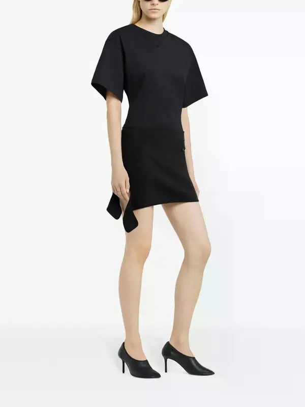 COURREGES Loop-knit Mini Skirt - Black