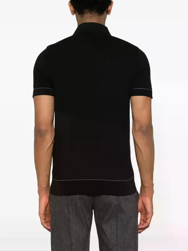 Brioni Piqué Cotton Polo Shirt