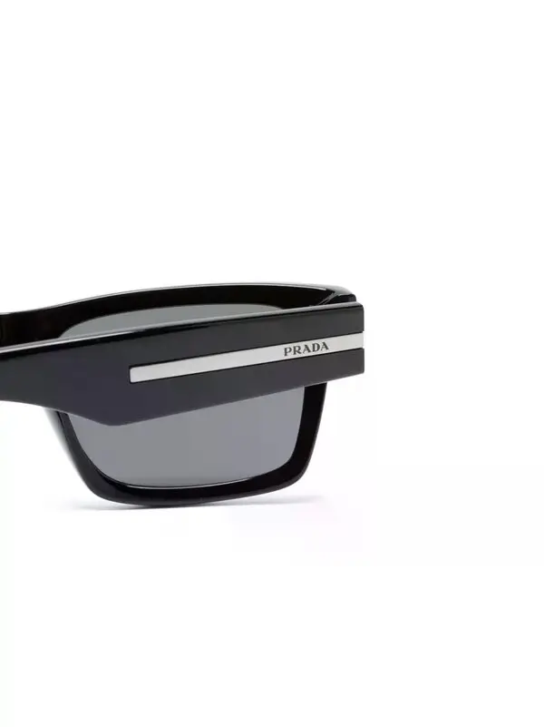 Prada Rectangle-frame Sunglasses - Black