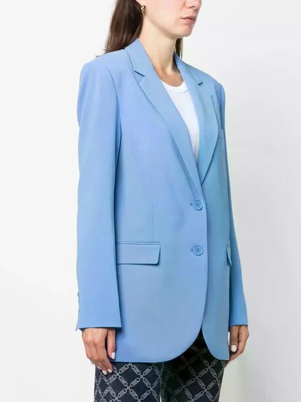Michael Kors Notched-lapel Single-breasted Blazer - Blue