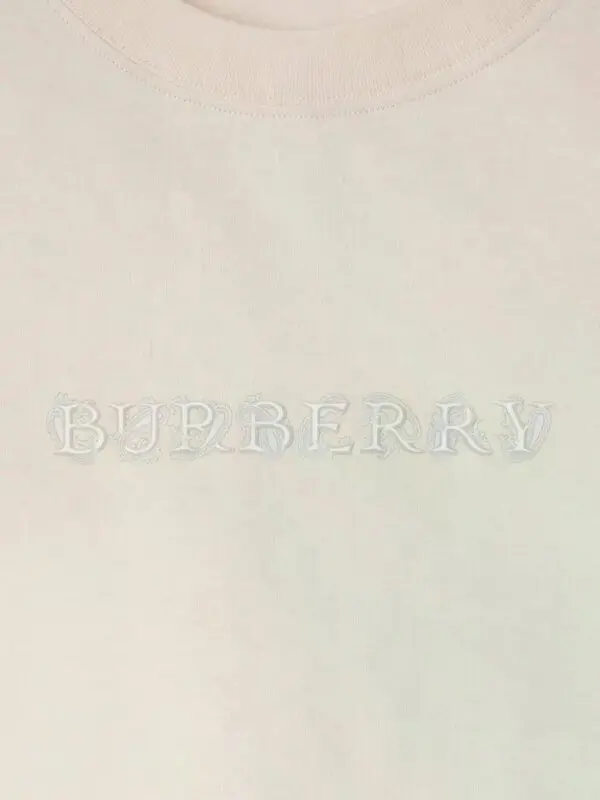 Burberry Logo-embroidered T-shirt