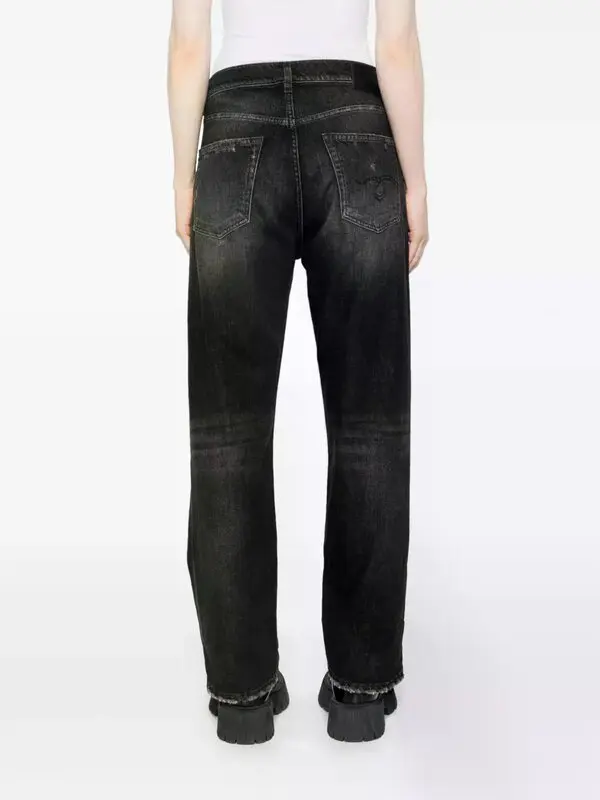 R13 Logo-patch Straight Leg Jeans
