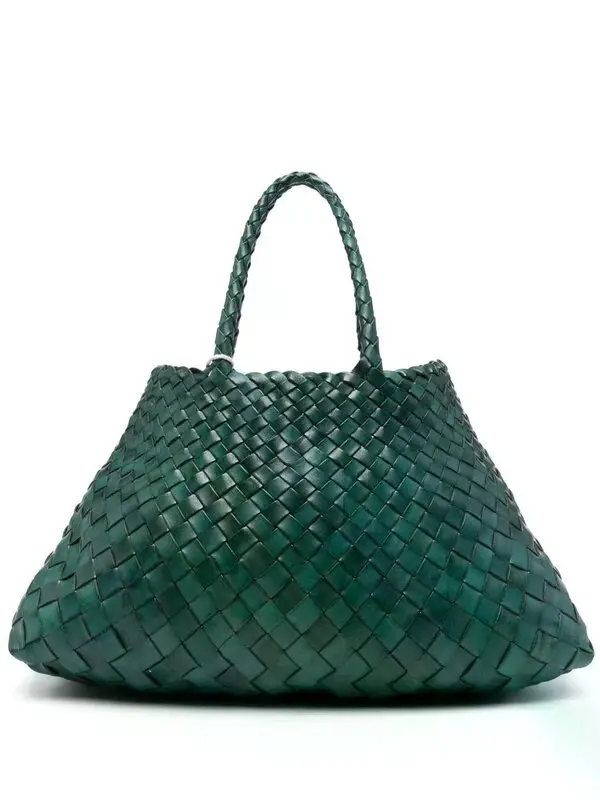 Dragon Diffusion Small Santa Croce Leather Bag - Green