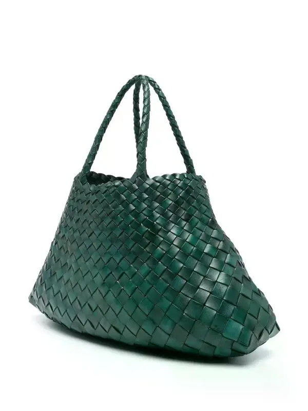 Dragon Diffusion Small Santa Croce Leather Bag - Green