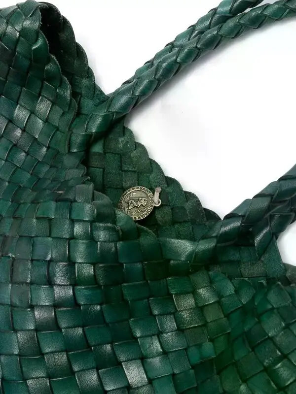 Dragon Diffusion Small Santa Croce Leather Bag - Green