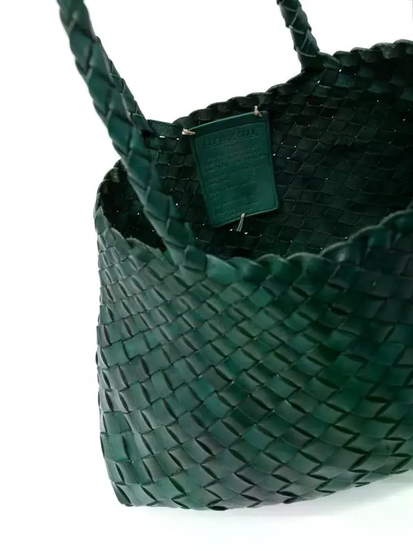 Dragon Diffusion Small Santa Croce Leather Bag - Green