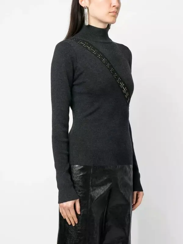 Monse Hook-detail Mock-neck Jumper