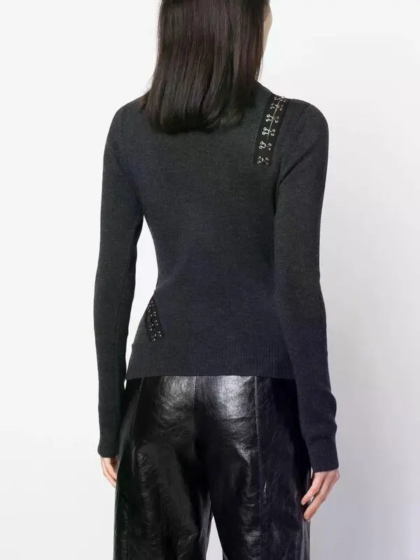 Monse Hook-detail Mock-neck Jumper