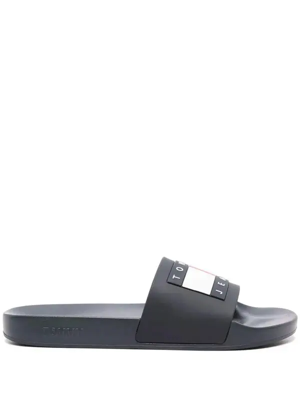 Tommy Hilfiger Raised-logo Open-toe Slides