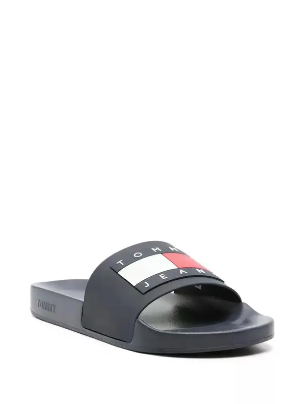 Tommy Hilfiger Raised-logo Open-toe Slides