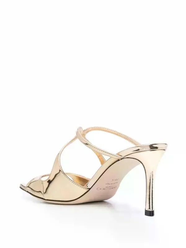 JIMMY CHOO Anise 75mm Sandals - Gold