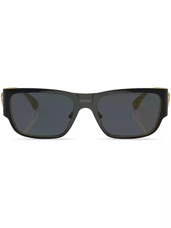 Versace Rectangle-frame Sunglasses - Black