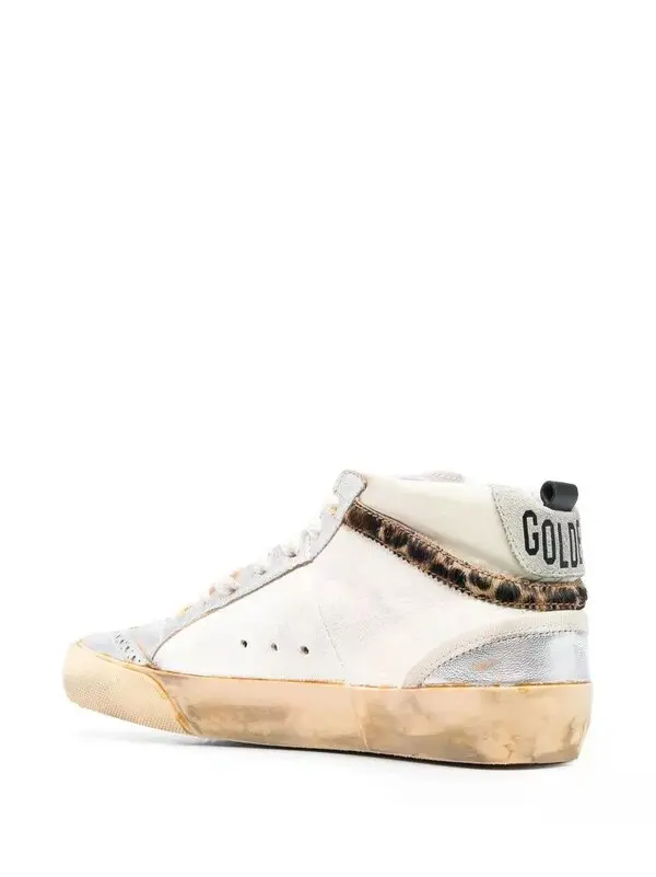 GOLDEN GOOSE Mid-star High-top Sneakers - Neutrals