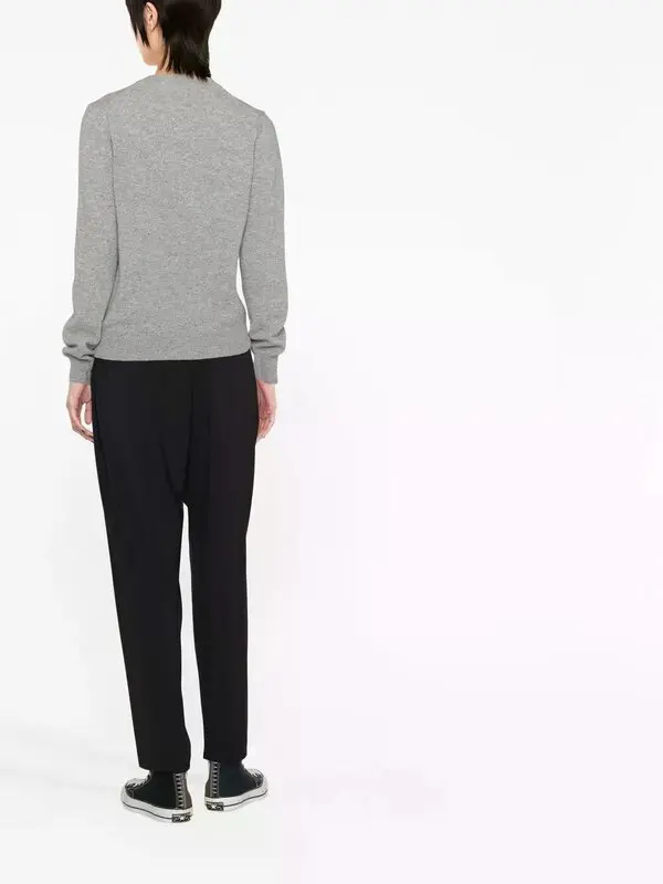 Play Comme Des Garcon Logo-print Wool Cardigan
