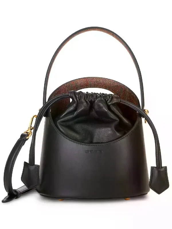 Etro Mini Saturno Leather Bucket Bag