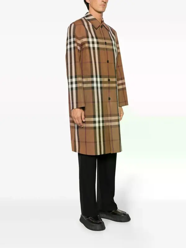 Burberry Vintage Check-pattern Cotton Coat