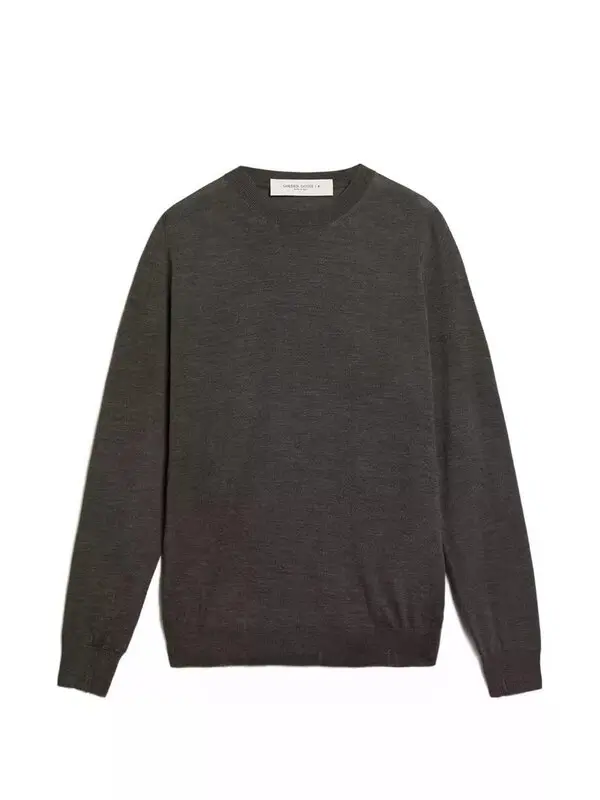 GOLDEN GOOSE Ribbed-knit Crew Neck Sweatshirt