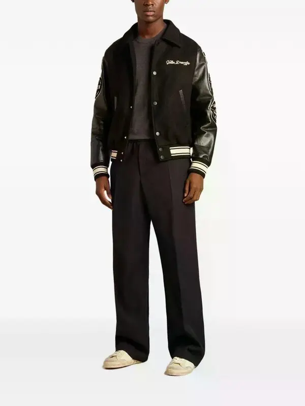 GOLDEN GOOSE Ribbed-knit Crew Neck Sweatshirt