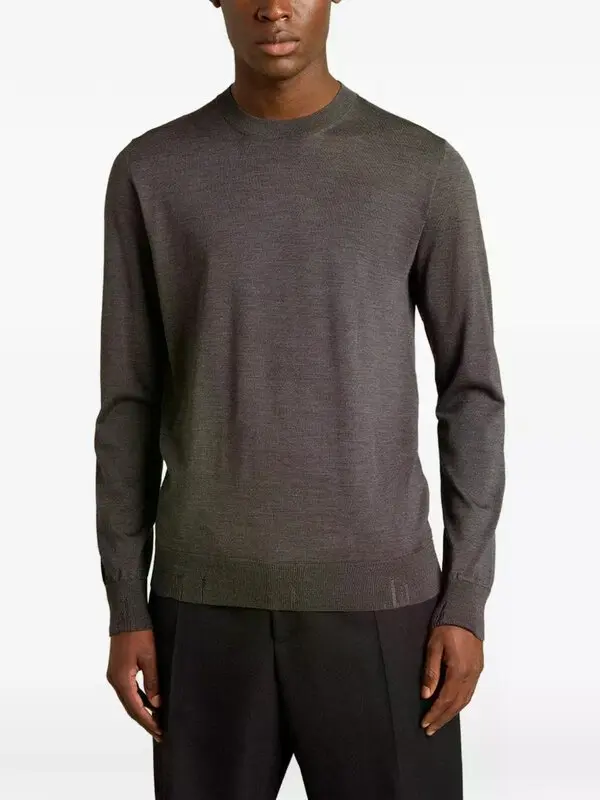 GOLDEN GOOSE Ribbed-knit Crew Neck Sweatshirt