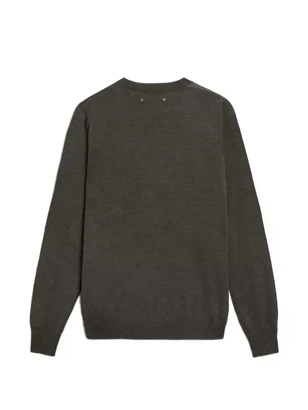 GOLDEN GOOSE Ribbed-knit Crew Neck Sweatshirt