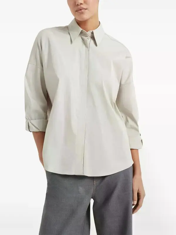 Brunello Cucinelli Monili-embellished Shirt