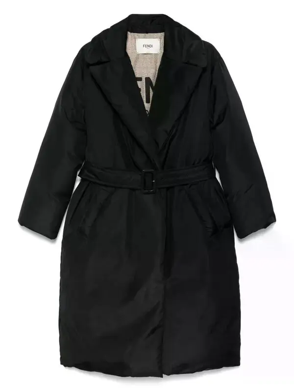 Fendi Logo-embroidered Padded Coat