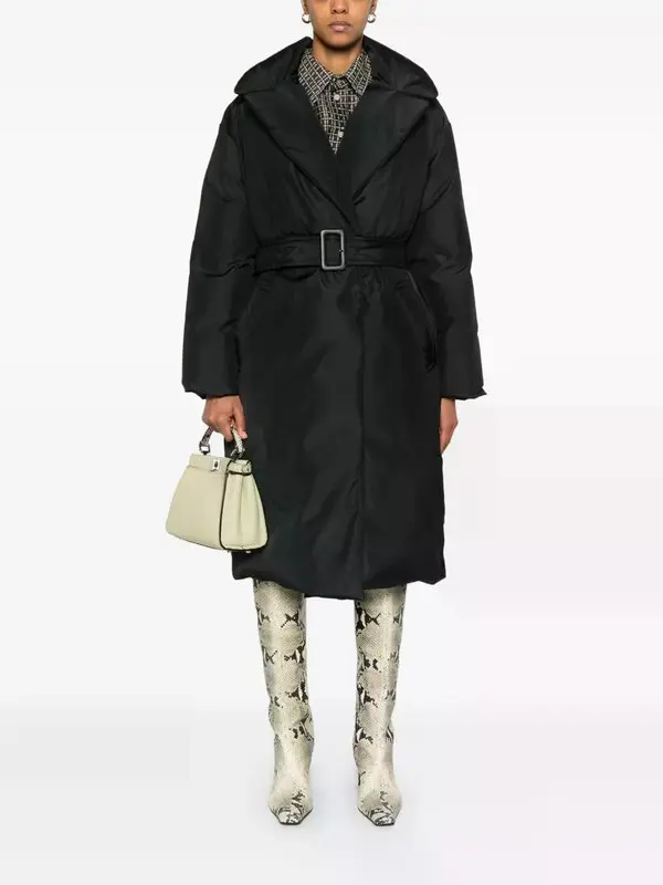 Fendi Logo-embroidered Padded Coat