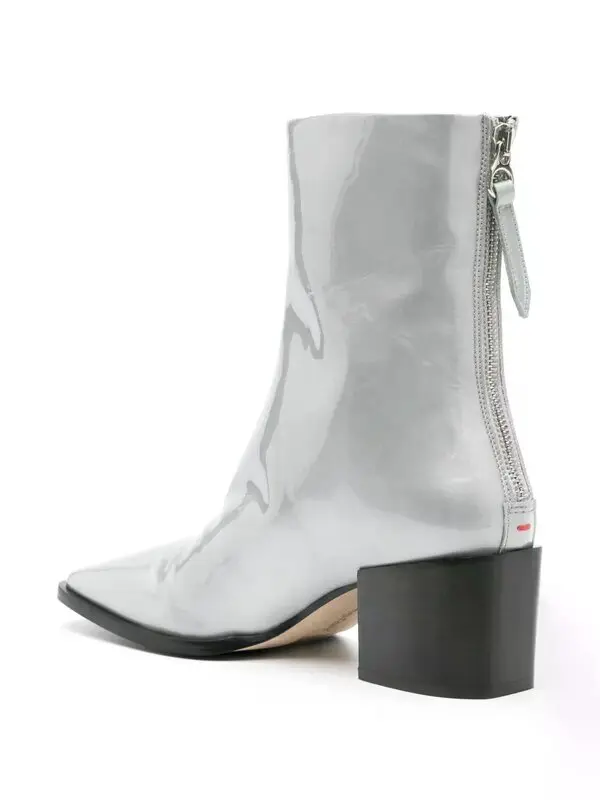AeydĒ Amina Patent Leather Ankle Boots