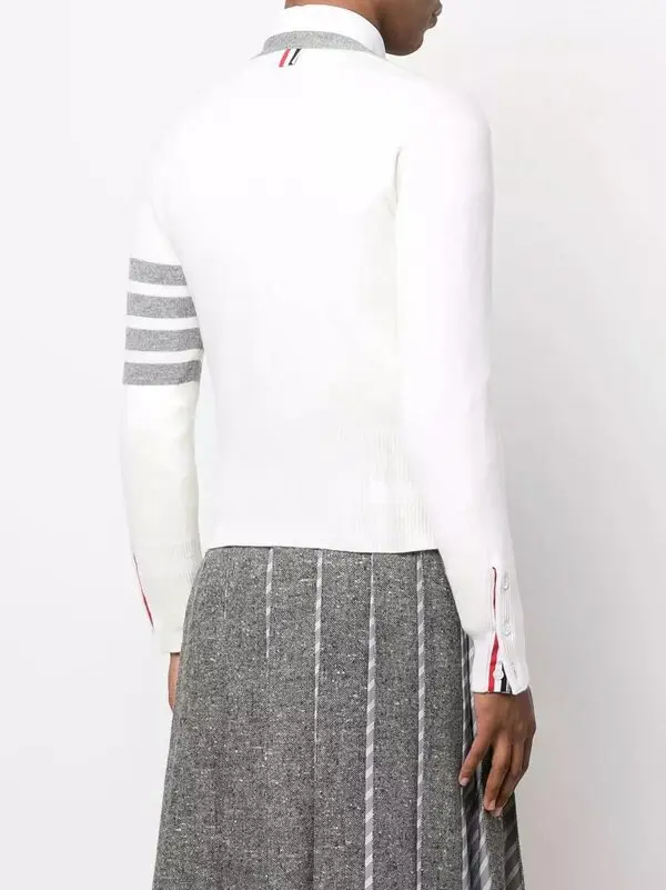 Thom Browne 4-bar Stripe Cashmere Cardigan