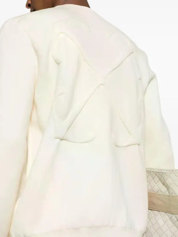 Off-White Arrows Cotton Sweatshirt - Neutrals